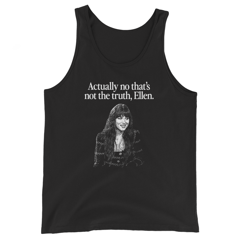 Actually no that's not the truth Ellen Tank Top – Pander Apparel