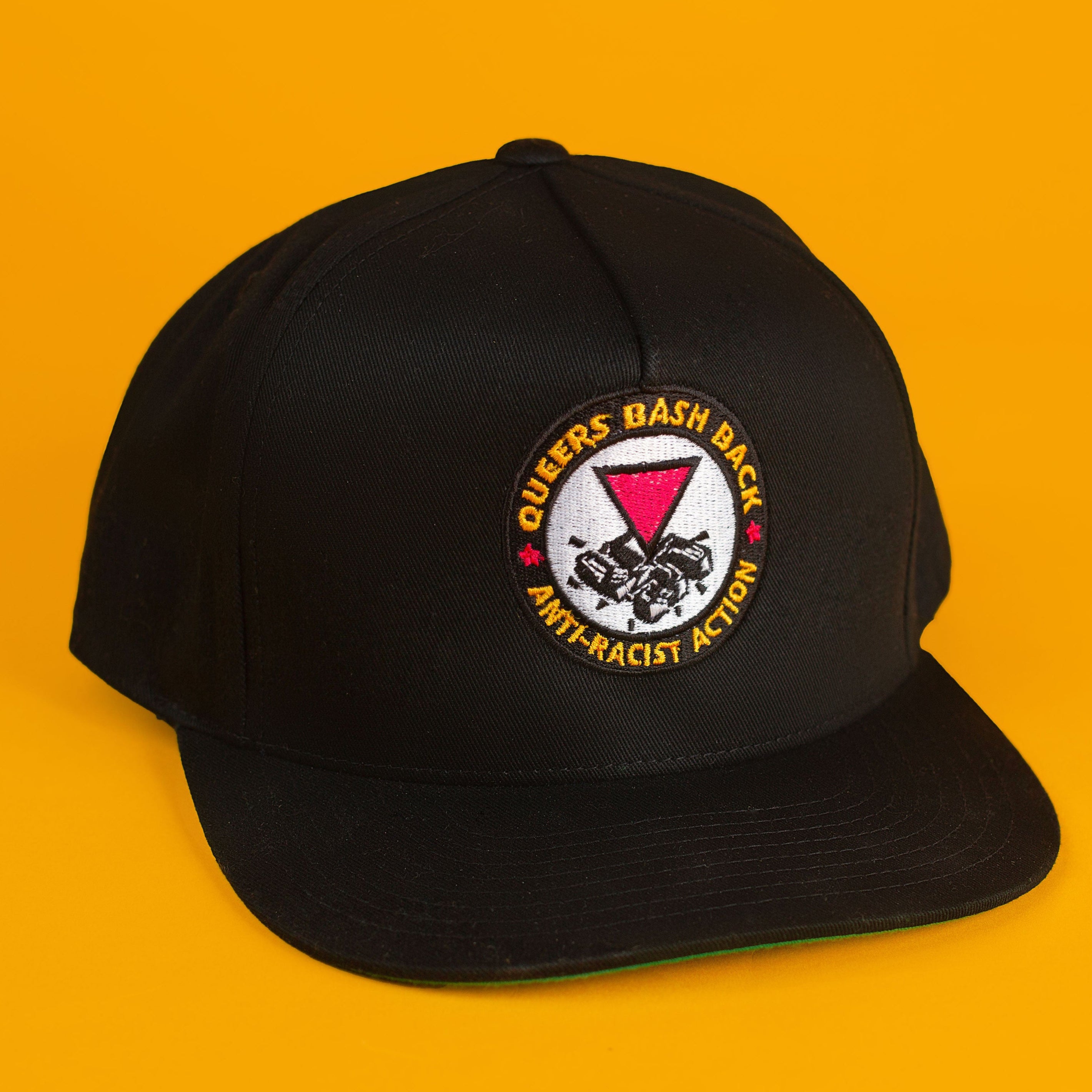 Retro Gay Pride Queers Bash Back Flat Bill Snapback – Pander Apparel